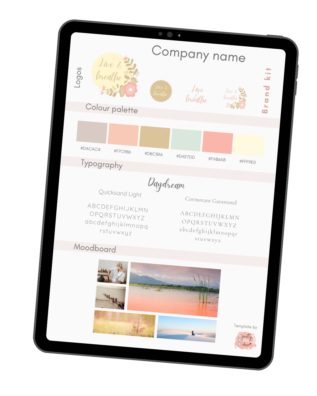 Canva Brand Kit Template From Pretty Little Docs Canva Brand Kit Template From Pretty Little Docs