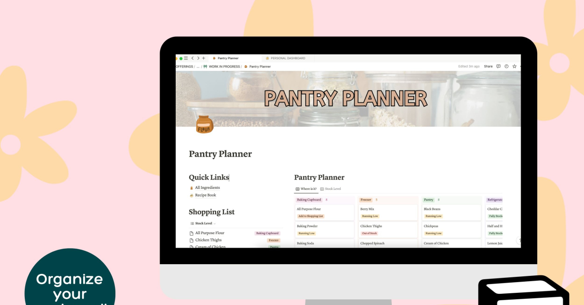 Pantry Planner for Notion-Notion Template