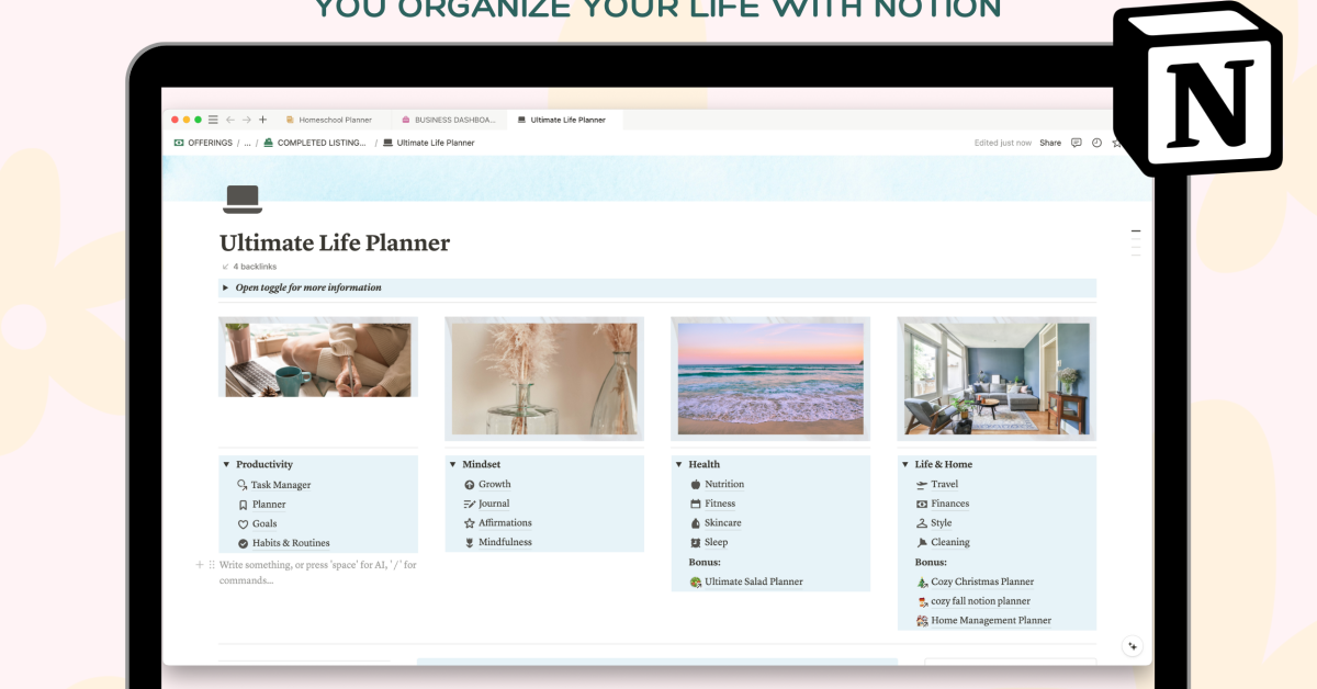 Ultimate Life Planner for Notion