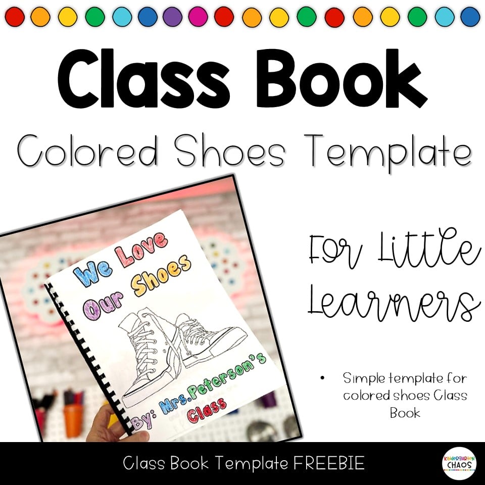 Class Book Template - Pete the Cat I Love My White Shoes