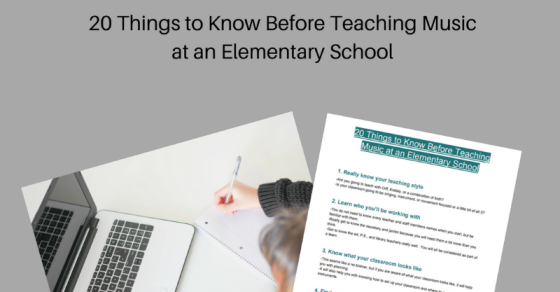20 things to know before teaching music at an elementary school