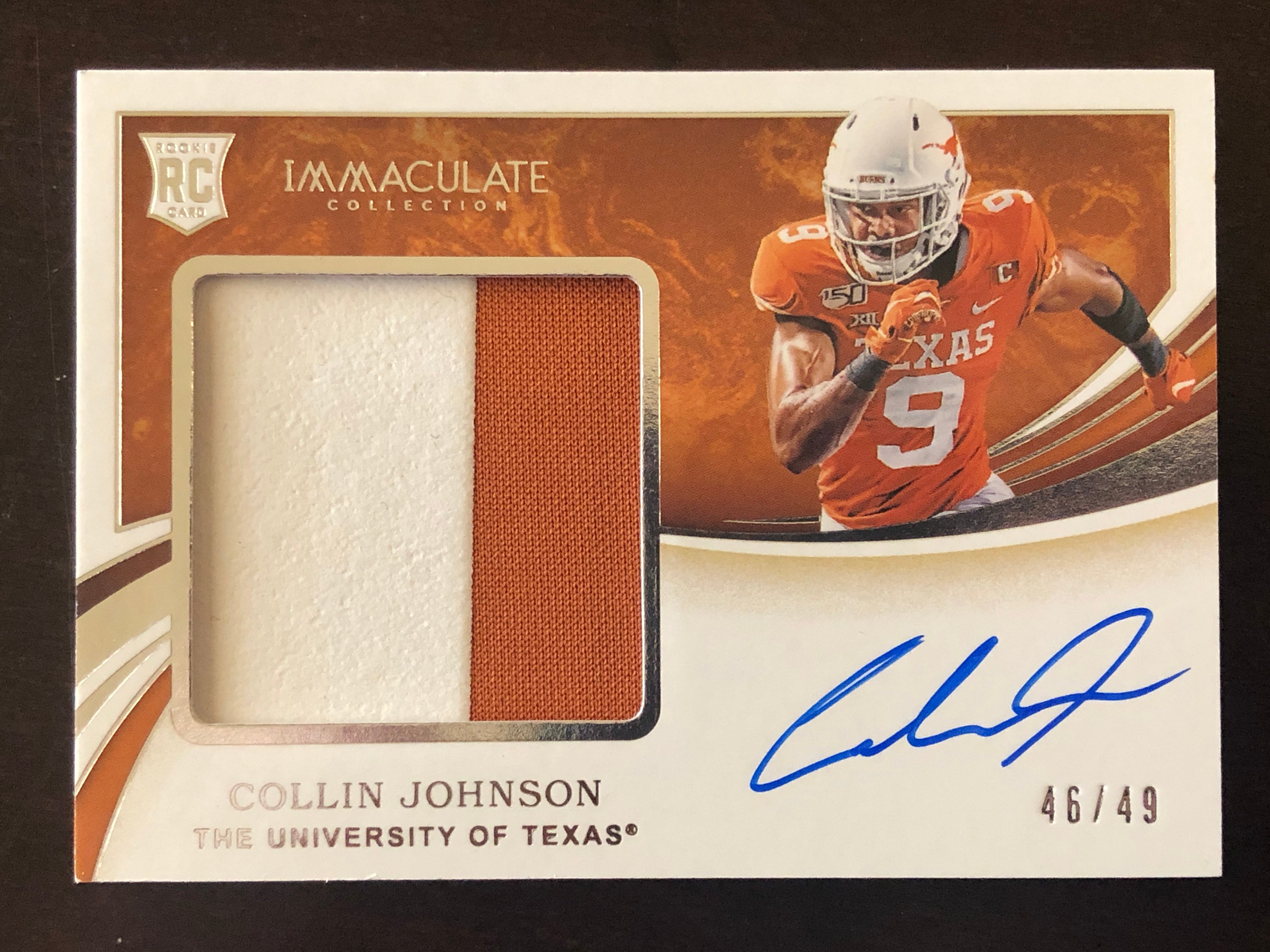 WIN this Collin Johnson Autographed Patch Rookie Card!