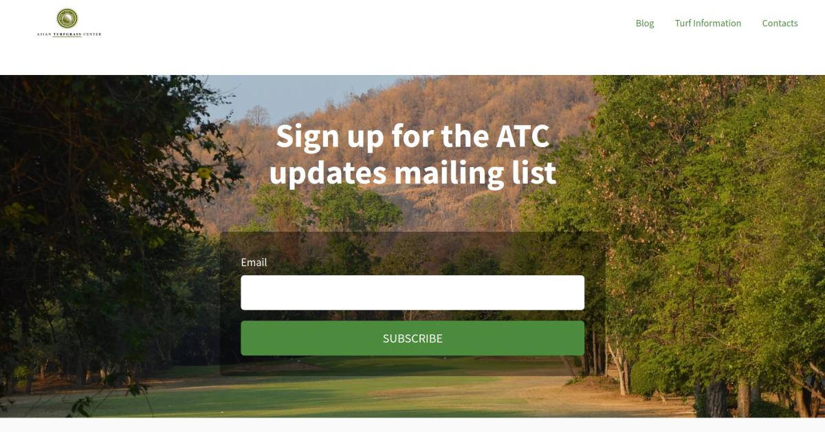 ATC updates sign up page