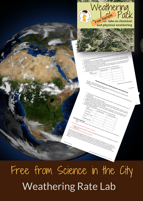 Weathering and Erosion Lab Freebie