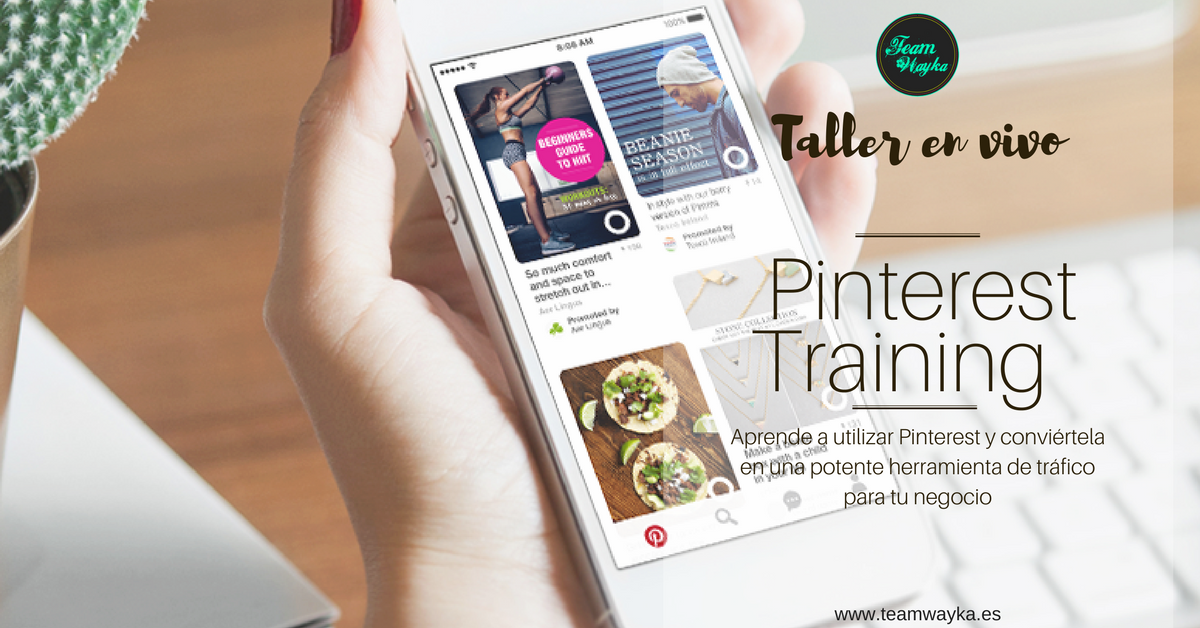 Taller online Pinterest Training
