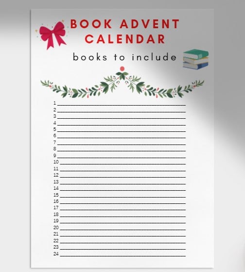 How to create a book advent calendar - The Ladybirds' Adventures