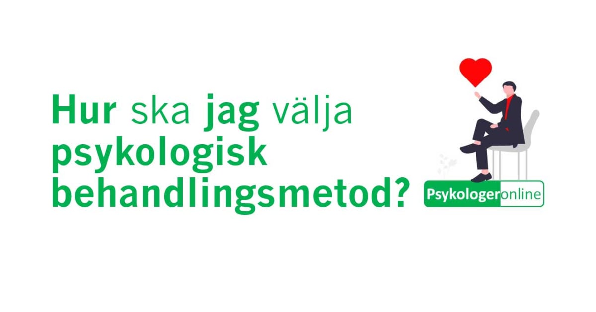 Hur ska jag välja psykologisk metod? | Psykologeronline.se