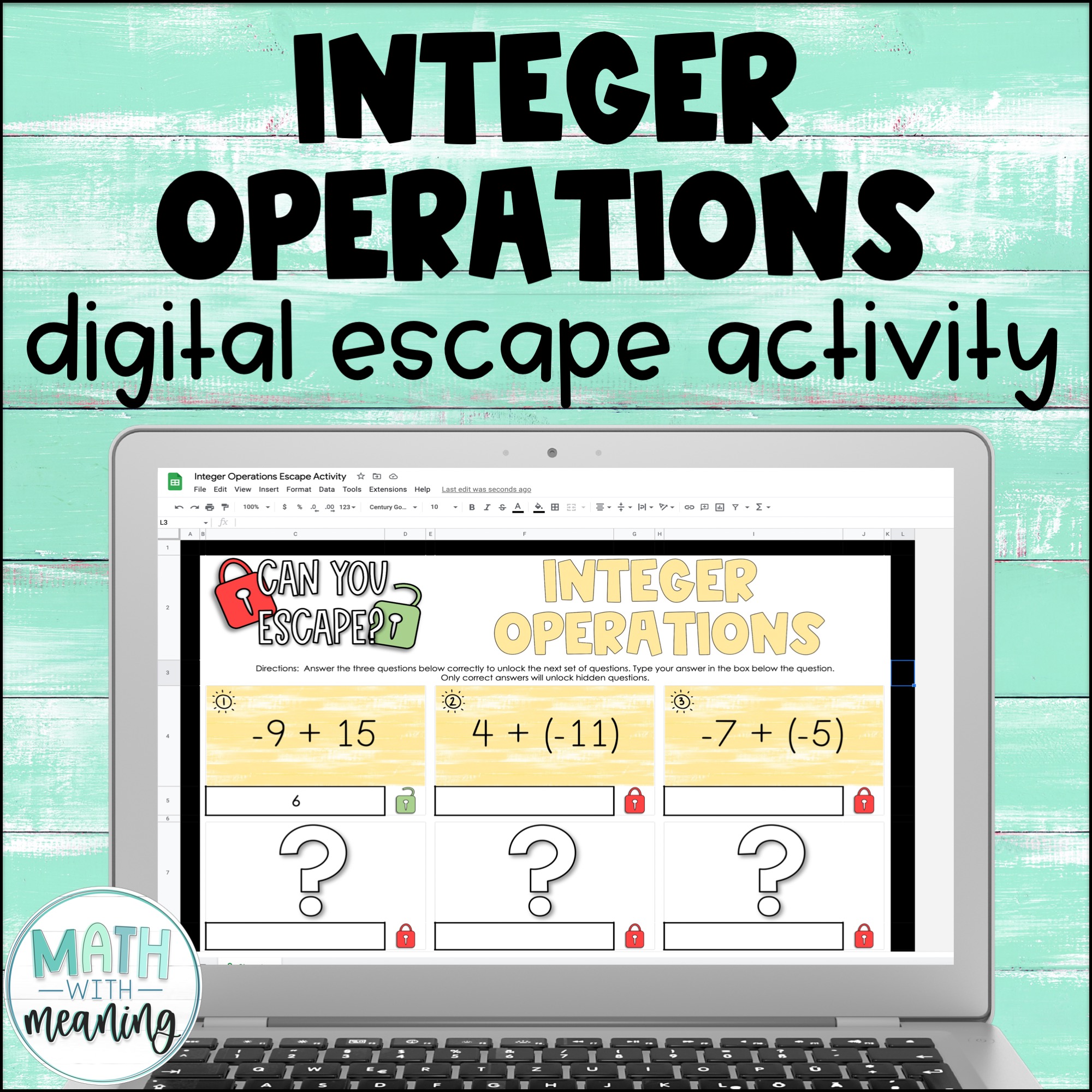 Free Math Activity - Math With Meaning
