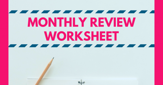 Monthly + Weekly Review Worksheets from Creative Wellness Coach Rebecca ...
