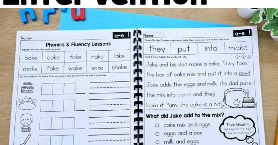 Free Phonics Intervention Pages for Small-group Reading Instruction
