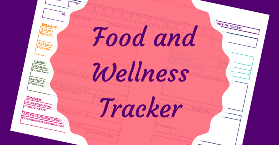 Free Printable Food and Wellness Tracker