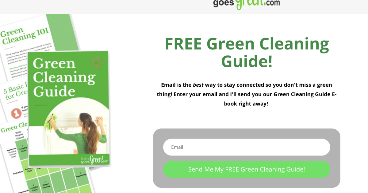 Green clean your entire house using only 5 green and eco-friendly products!