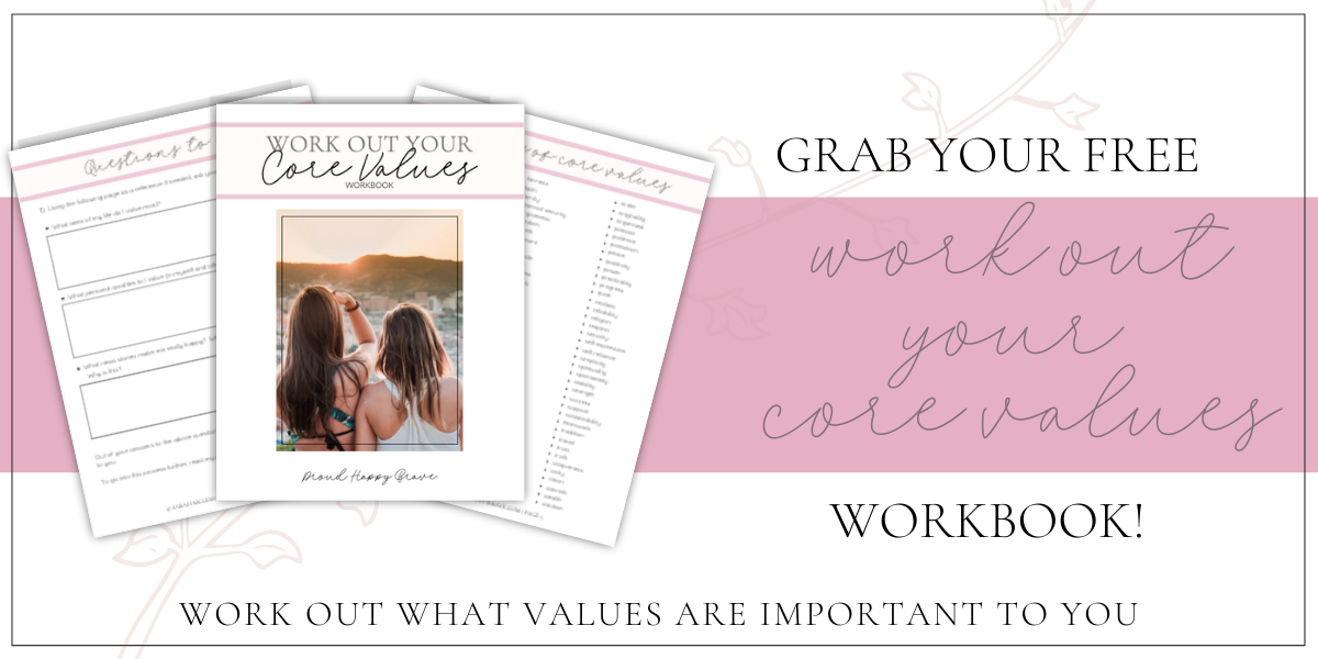 Proud Happy Brave - Core Values Workbook