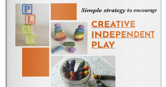 Simple strategy for creative independent play