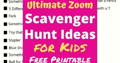 Zoom Scavenger Hunt for Kids